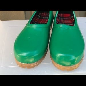 mid wedt | Shoes | Mid West Green Slip On Clogs Rubber Water Shoes ...